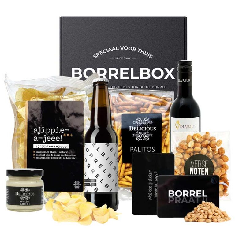 Borrelpakket cadeau geven? Ook voor de online VrijMiBo!