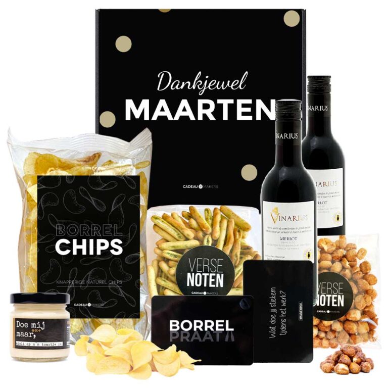Gepersonaliseerd borrelpakket met eigen naam