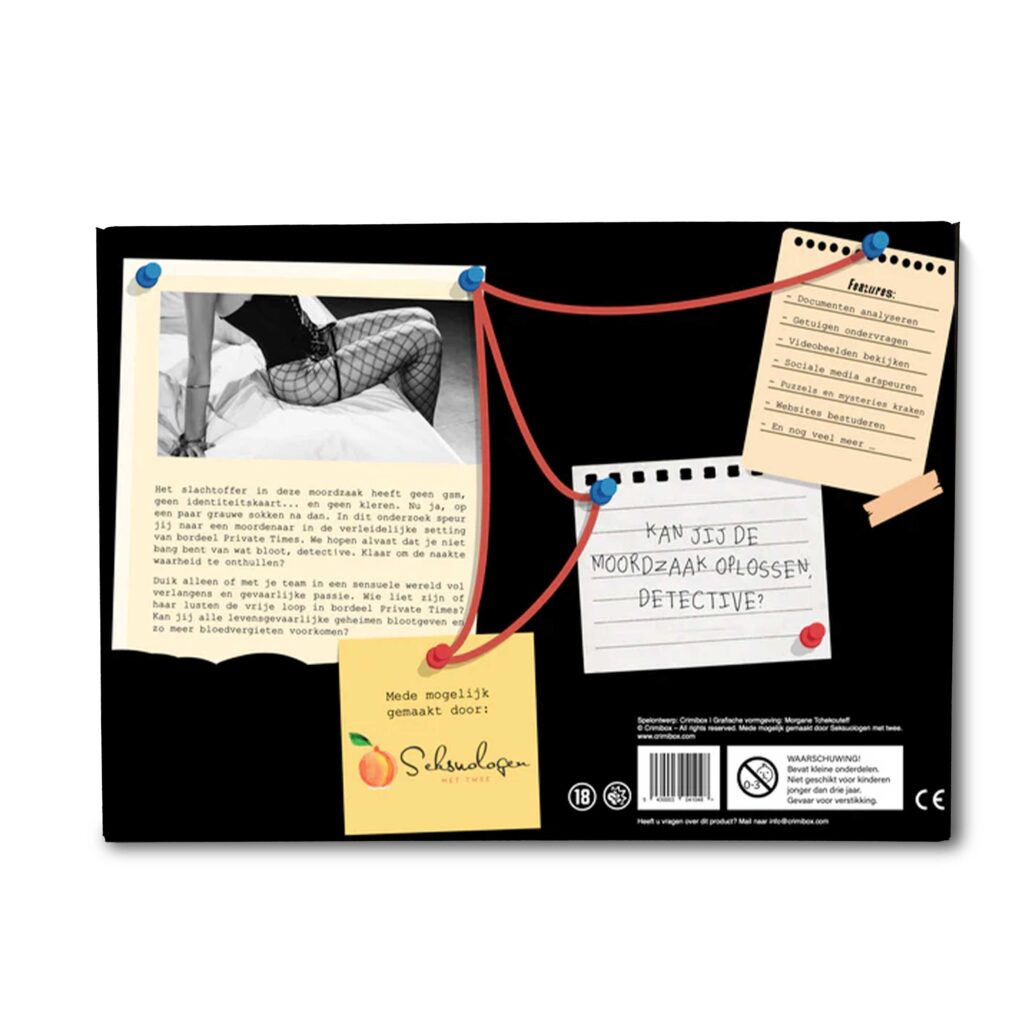 Crimibox – Dossier Sok | Moordonderzoek spel • Mannenbox